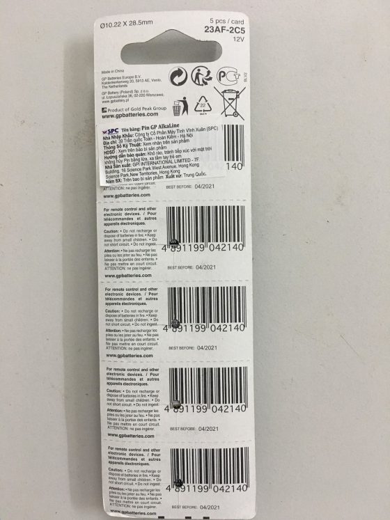 Pin 23A GP - Pin cửa cuốn chính hãng giá thành rẻ nhất