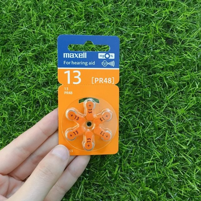 Pin máy trợ thính Maxell PR48 (13) Chính hãng tại Hà Nội | Pin Trọng Tín