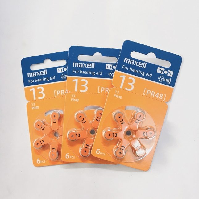 Pin máy trợ thính Maxell PR48 (13) Chính hãng tại Hà Nội | Pin Trọng Tín