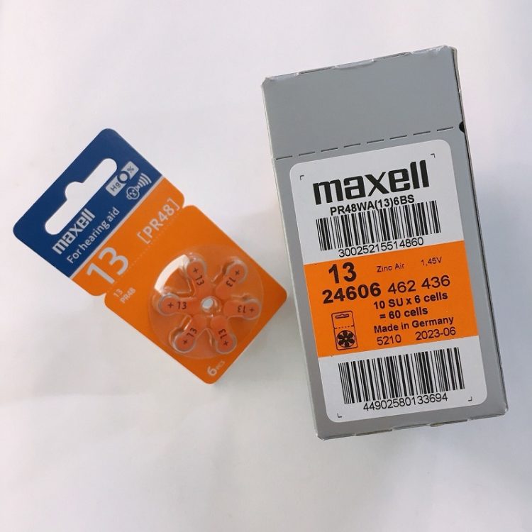 Pin máy trợ thính Maxell PR48 (13) Chính hãng tại Hà Nội | Pin Trọng Tín
